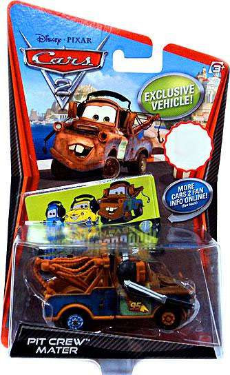Disney Pixar Cars Cars 2 Main Series Pit Crew Mater Exclusive 155 ...