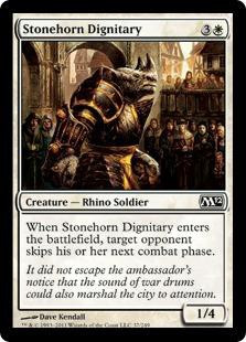 Magic The Gathering 2012 Core Set Single Card Common Stonehorn ...