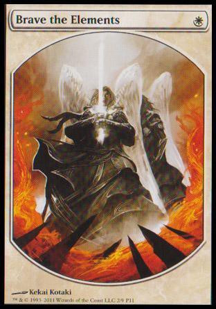 Magic The Gathering Textless Player Rewards Single Card Promo Brave the ...