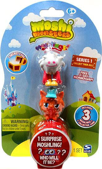 Moshi Monsters Moshlings Moshlings Series 1 Mini Figure 3-Pack Spin ...