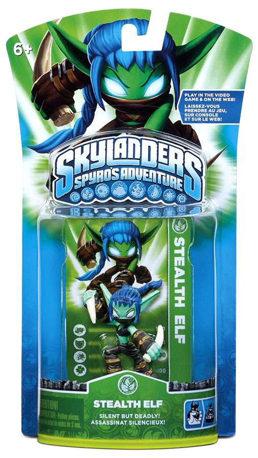 Skylanders Spyros Adventure Stealth Elf Figure Pack Activision - ToyWiz