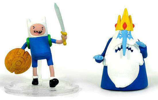 Adventure Time Collectors Pack Finn Ice King 2 Mini Figure 2-Pack ...