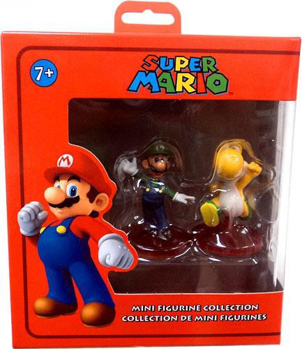 Super Mario Luigi Yellow Yoshi Mini Figure 2-Pack Global Holdings - ToyWiz