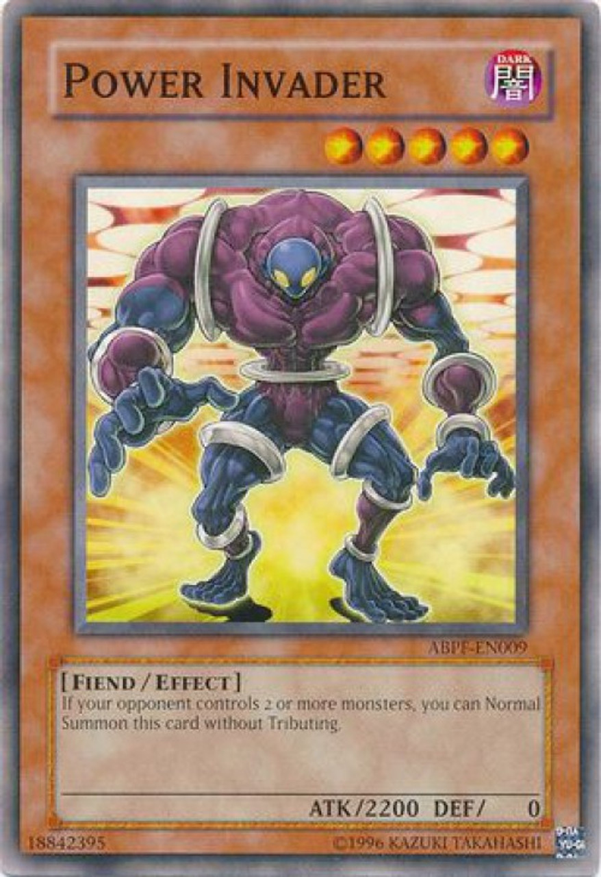 Yugioh Absolute Powerforce Single Card Common Power Invader Abpf En009