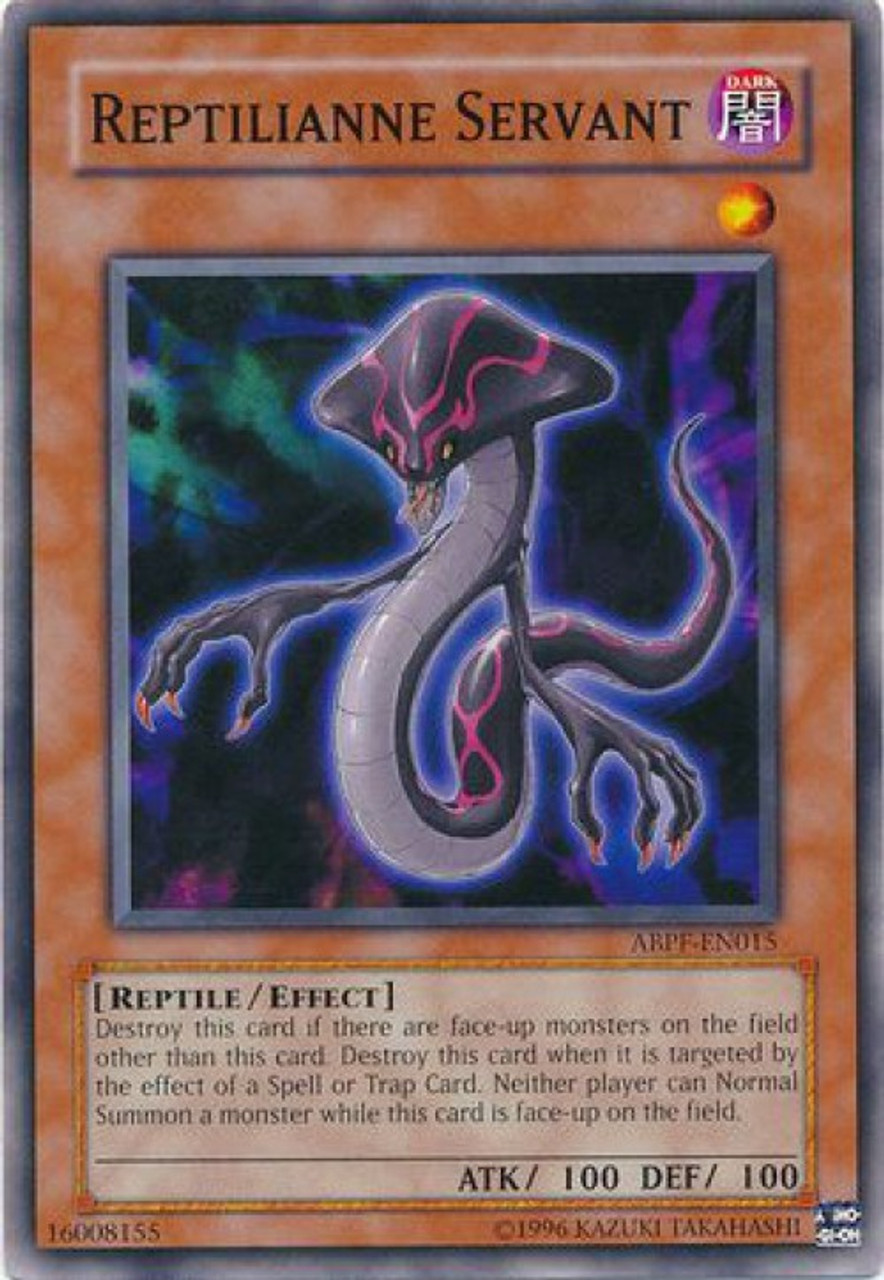 Yugioh Absolute Powerforce Single Card Common Reptilianne Servant Abpf