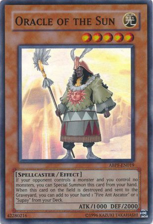 YuGiOh Absolute Powerforce Single Card Super Rare Oracle of the Sun ...
