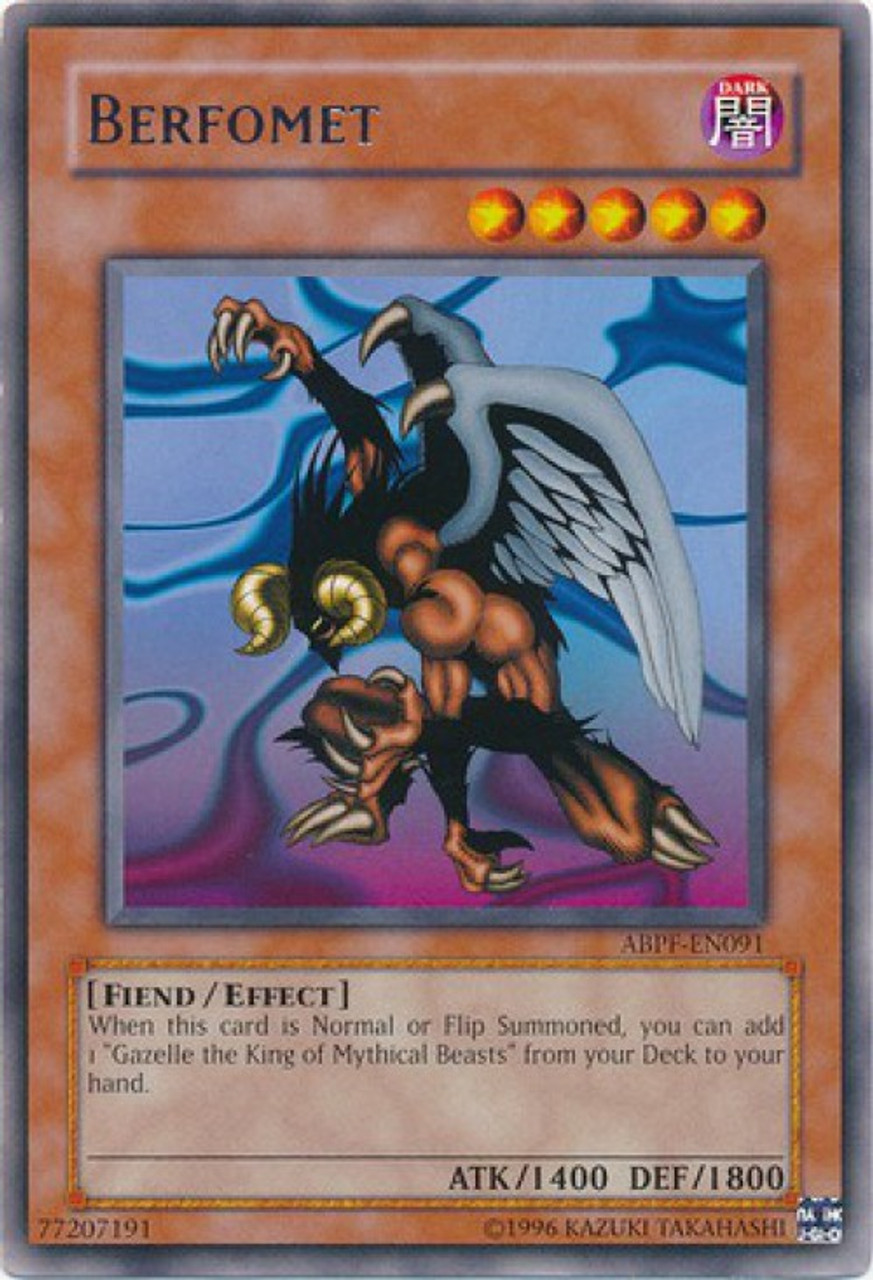 Yugioh Absolute Powerforce Single Card Rare Berfomet Abpf En091 Toywiz