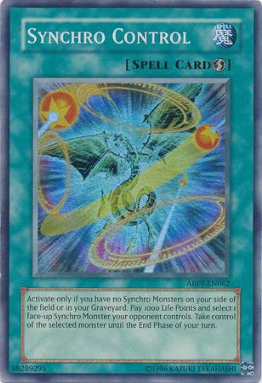 Yugioh Absolute Powerforce Single Card Super Rare Synchro Control Abpf