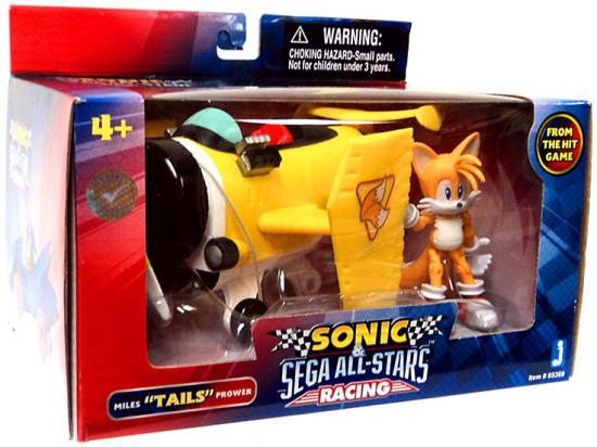 Sonic The Hedgehog Sega All-Stars Racing Miles Tails Prower with Plane ...