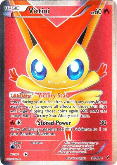 Pokemon Black White Noble Victories Single Card Ultra Rare Victini 98 ...