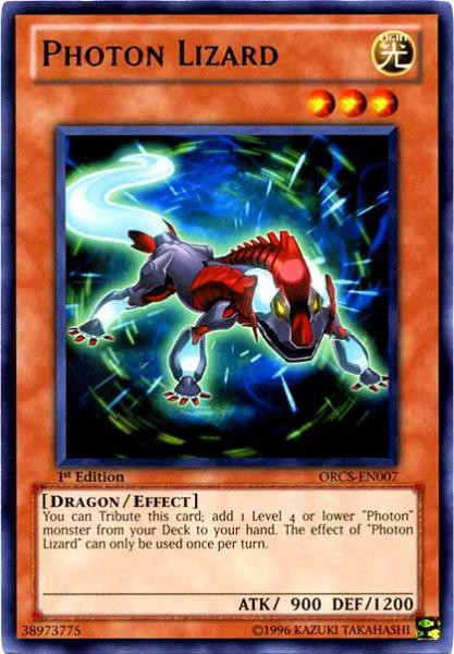 YuGiOh 5Ds Order of Chaos Single Card Rare Photon Lizard ORCS-EN007 ...
