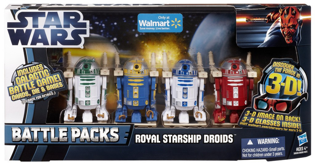 Star Wars Phantom Menace 2012 Battle Pack Royal Starship Droids ...