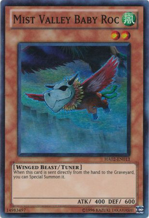 YuGiOh 5Ds Hidden Arsenal 2 Single Card Super Rare Mist Valley Baby Roc ...