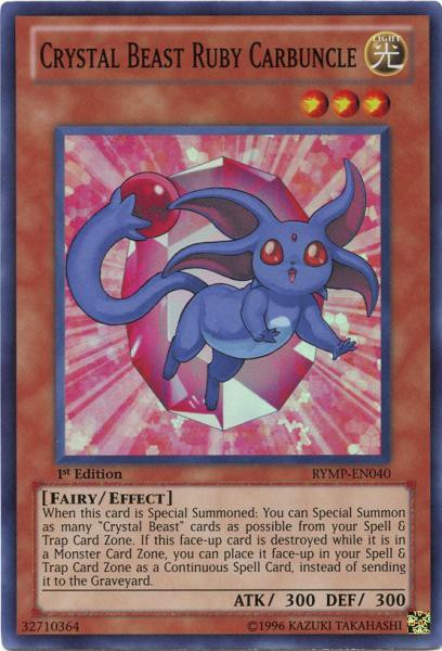 YuGiOh GX Ra Yellow Mega-Pack Single Card Super Rare Crystal Beast Ruby ...