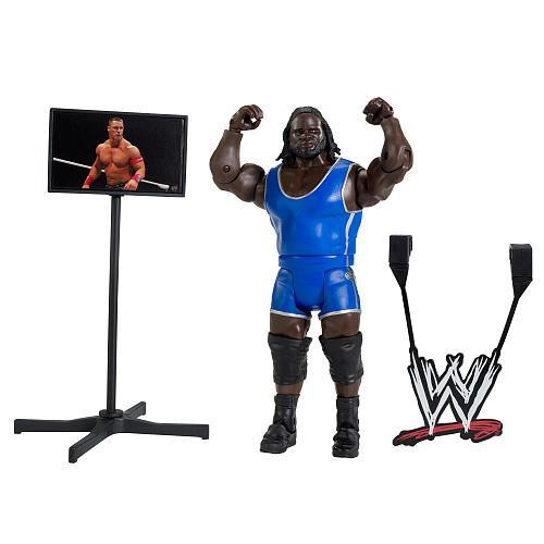 WWE Wrestling PPV Headquarters Mark Henry Exclusive Action Figure Build a WWE Interview Set ...