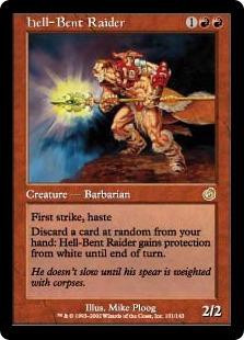Magic The Gathering Torment Single Card Rare Hell-Bent Raider 101 - ToyWiz