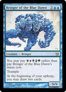 Magic The Gathering Fifth Dawn Single Card Rare Bringer of the Blue ...