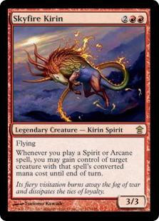 Magic The Gathering Saviors of Kamigawa Single Card Rare Skyfire Kirin ...