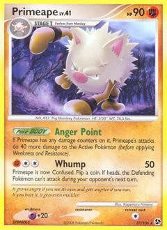 Pokemon Diamond Pearl Great Encounters Single Card Rare Primeape 27 ...