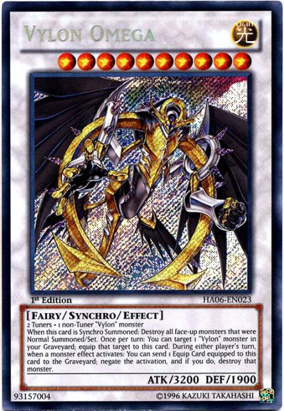 YuGiOh Zexal Hidden Arsenal 6 Omega XYZ Single Card Secret Rare Vylon ...