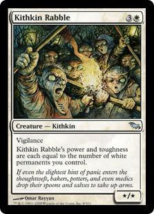 Magic The Gathering Shadowmoor Single Card Uncommon Kithkin Rabble 9 ...