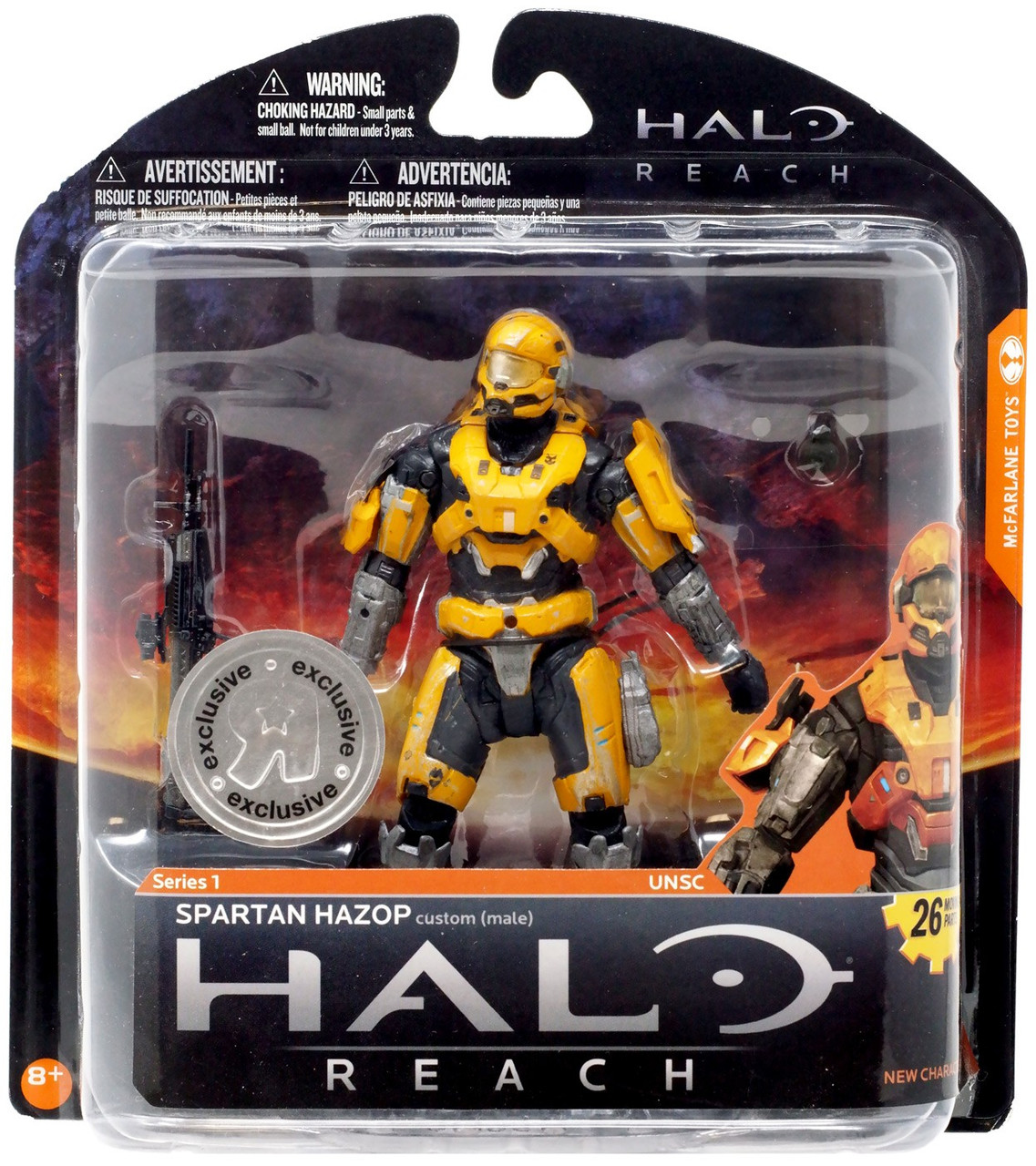 McFarlane Toys Halo Reach Series 1 Spartan Hazop Exclusive Action ...