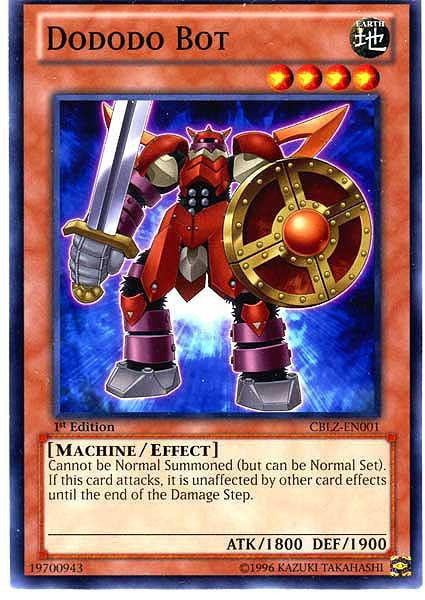 YuGiOh Zexal Cosmo Blazer Single Card Common Dododo Bot CBLZ-EN001 - ToyWiz