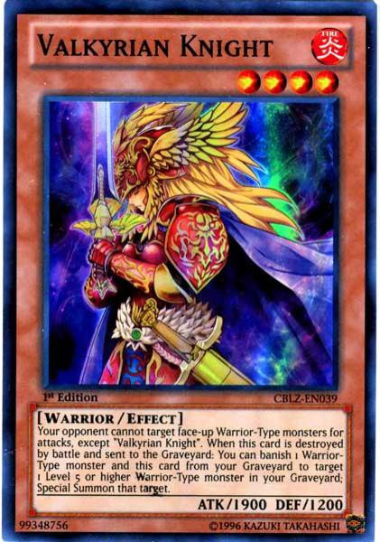 YuGiOh Zexal Cosmo Blazer Single Card Super Rare Valkyrian Knight CBLZ ...
