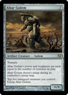 Magic The Gathering Eventide Single Card Rare Altar Golem 166 - ToyWiz
