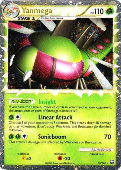 Pokemon HeartGold Soulsilver Triumphant Single Card Ultra Rare Yanmega ...