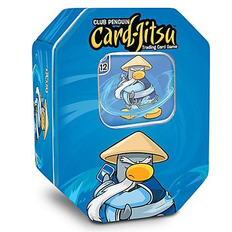 Club Penguin Card-Jitsu Trading Card Game Water Series 4 Tin Set Blue ...