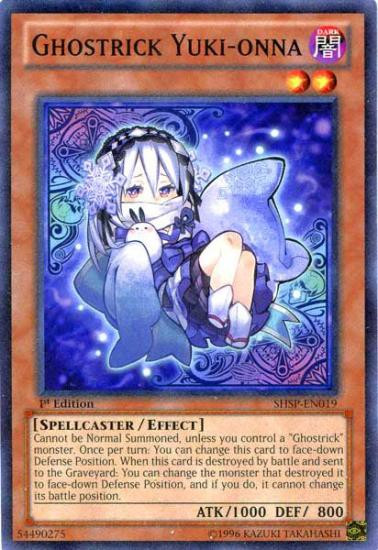 YuGiOh Zexal Shadow Specters Single Card Common Ghostrick Yuki-onna ...