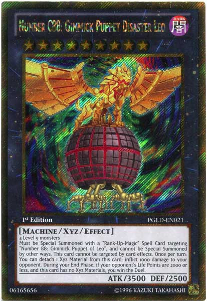 YuGiOh Premium Gold Single Card Gold Secret Rare Number C88 Gimmick ...