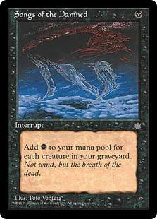 Magic The Gathering Ice Age Single Card Common Songs of the Damned - ToyWiz