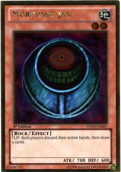 YuGiOh Premium Gold Single Card Gold Rare Morphing Jar PGLD-EN081 - ToyWiz
