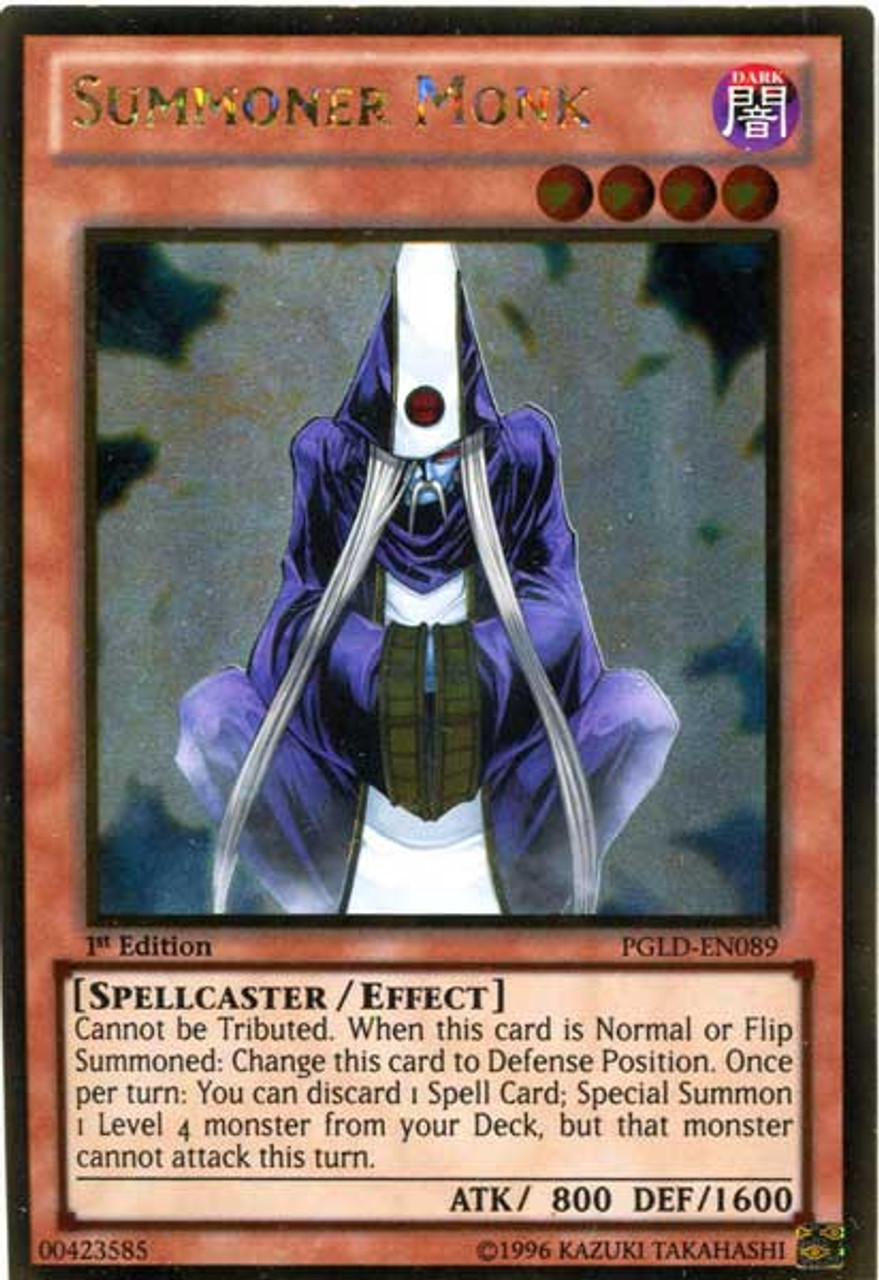 YuGiOh Premium Gold Single Card Gold Rare Summoner Monk PGLD-EN089 - ToyWiz