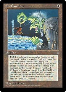 Magic The Gathering Ice Age Single Card Rare Ice Cauldron Slightly ...