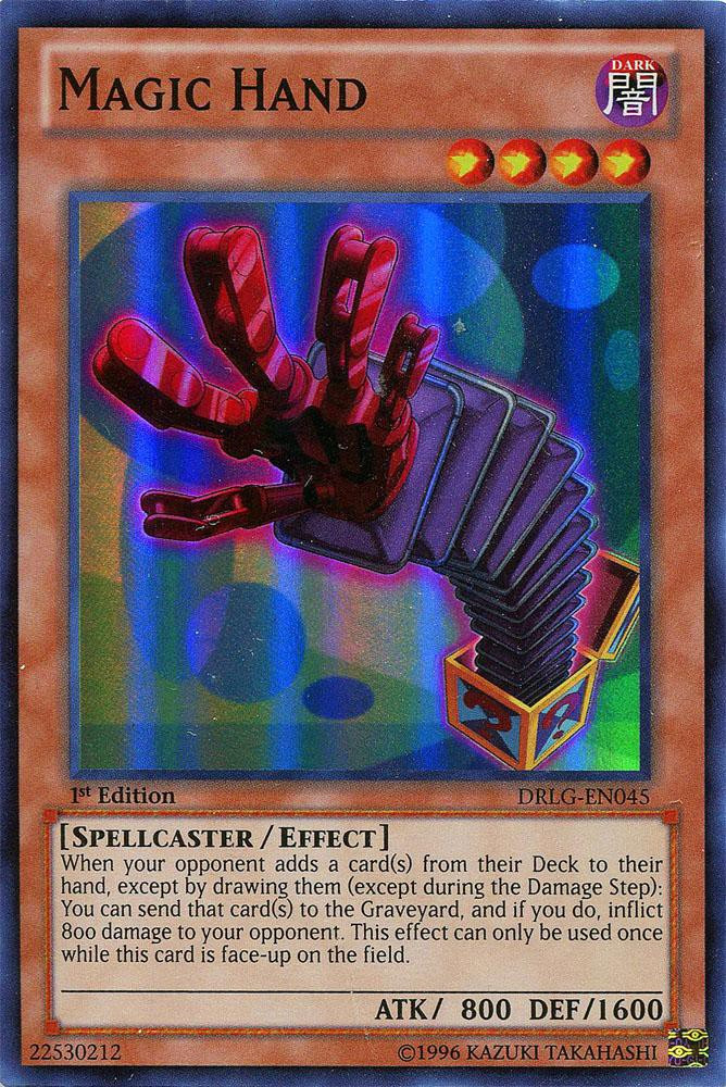 YuGiOh Dragons of Legend Single Card Super Rare Magic Hand DRLG-EN045 ...