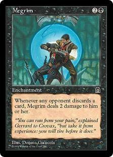Magic The Gathering Stronghold Single Card Uncommon Megrim Slightly ...