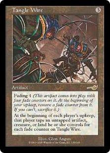 Magic The Gathering Nemesis Single Card Rare Tangle Wire 139 - ToyWiz
