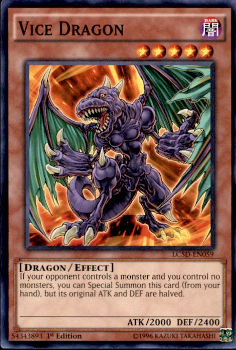 YuGiOh 5Ds Legendary Collection Mega Pack Single Card Common Vice ...