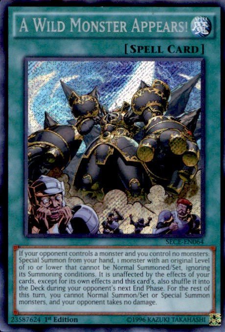 YuGiOh Secrets of Eternity Single Card Secret Rare A Wild Monster ...
