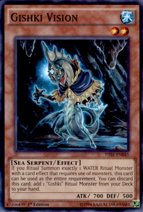 YuGiOh The Secret Forces Single Card Super Rare Gishki Vision THSF ...