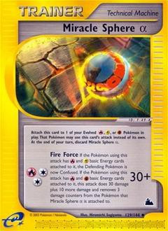 Pokemon Skyridge Single Card Uncommon Miracle Sphere Alpha 129 - ToyWiz