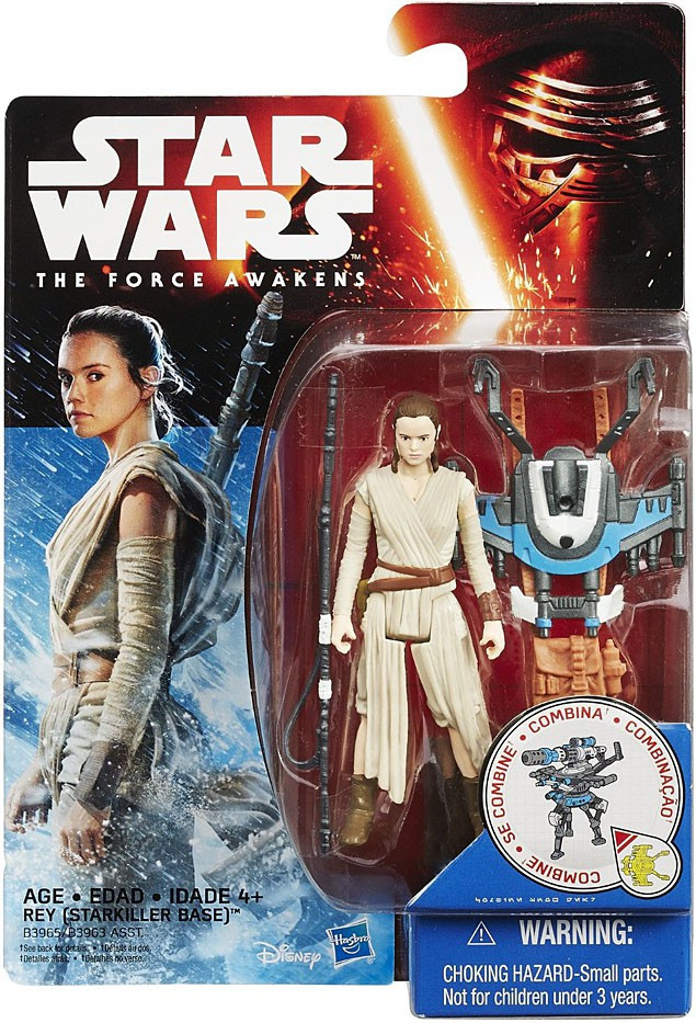 Star Wars The Force Awakens Snow Desert Rey Starkiller Base 3.75 Action ...