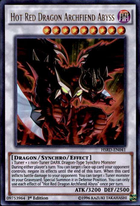 YuGiOh High-Speed Riders Single Card Ultra Rare Hot Red Dragon ...
