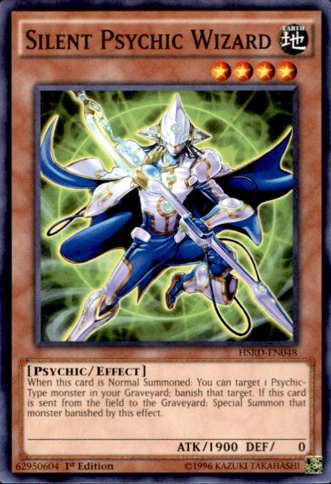 YuGiOh High-Speed Riders Single Card Common Silent Psychic Wizard HSRD ...