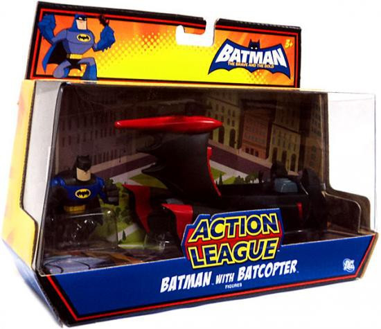 Batman The Brave and the Bold Action League Batman with Batcopter Mini ...