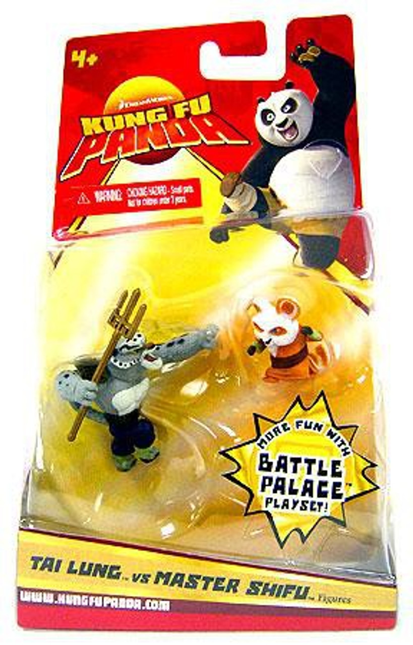 Kung Fu Panda Tai Lung Master Shifu Mini Figure 2-Pack Mattel Toys - ToyWiz