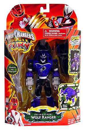 Power Rangers Jungle Fury Deluxe Animorphin Wolf Ranger Action Figure ...